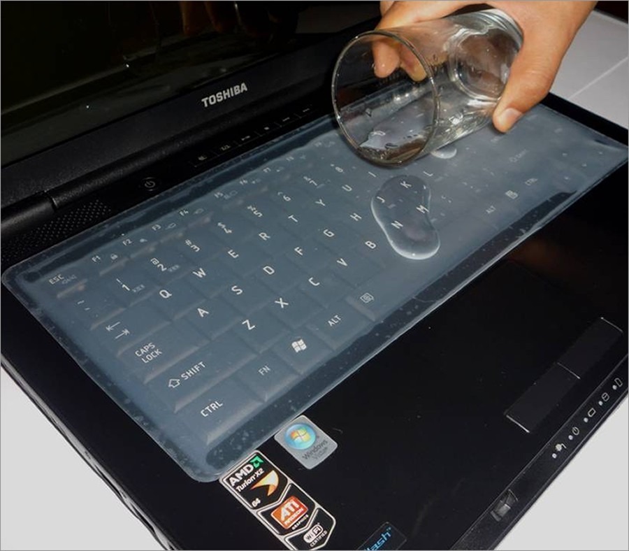 Protector para Teclado Universal de Cilicona para Portátil... ~ Home PC.