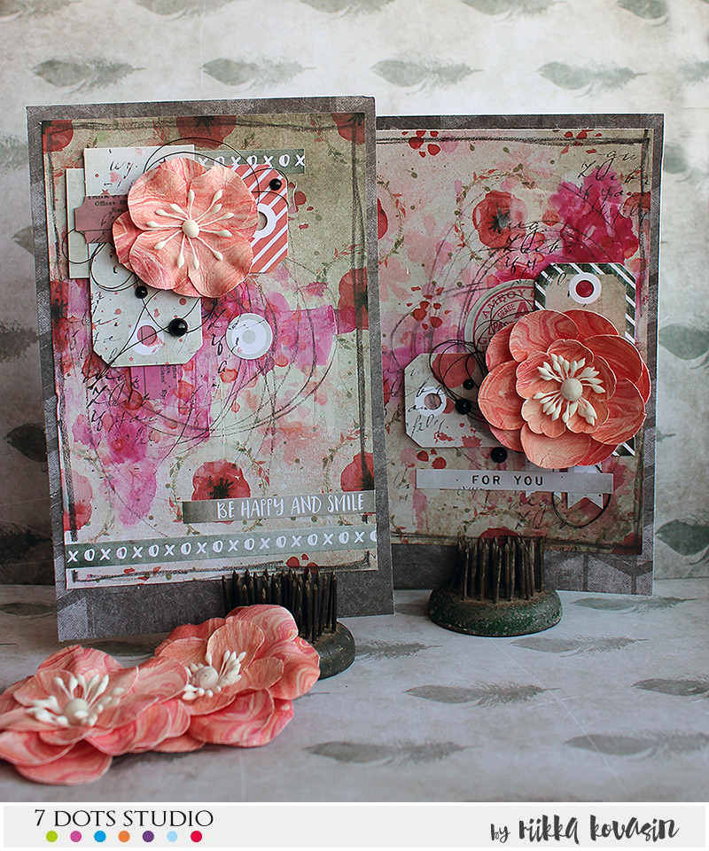 Riikka Kovasin - Paperiliitin: Blooming cards - 7 Dots Studio