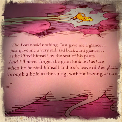 mermaid with feet: tales, tunes, and travels: Day 10: Lifting the Lorax