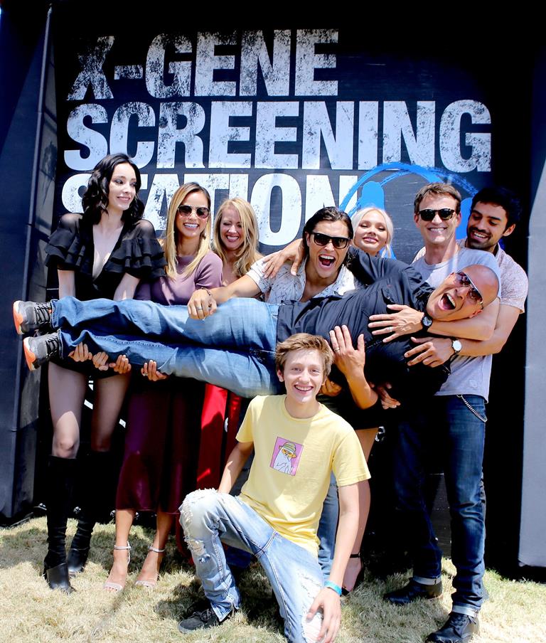 Emma Dumont || 'The Gifted' Cast Visits the X Gene Screening Station at ...