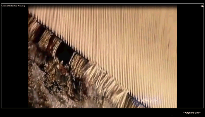 Angkola Gifs: Animation Weaving Carpets India - Gifs