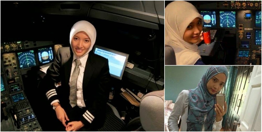 Noor 'fizzy' Hafizah, Pilot Muda dan Cantik AirAsia Malaysia | Netlagi ...