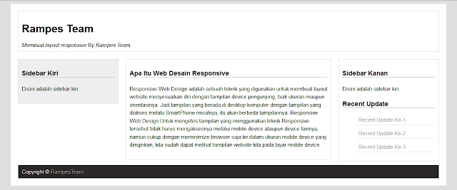 Cara Membuat Desain Web Responsive Sederhana - Rampes Team