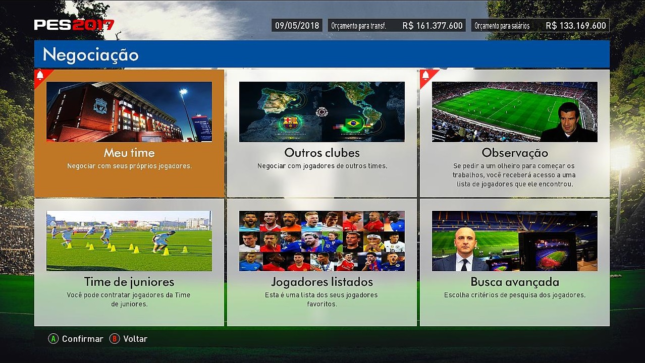 pes-modif: PES 2017 New Menu Graphic by PES EVOLUTION HD
