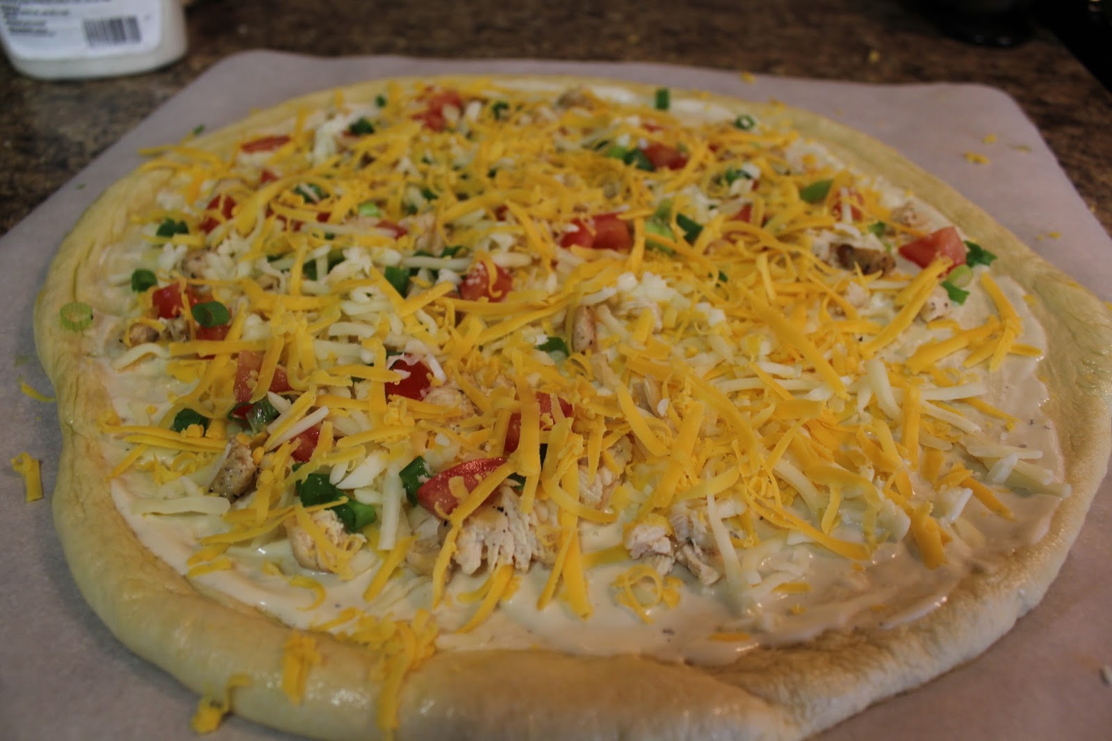Miranda's Kitchen Adventures: Chicken Ranch Pizza