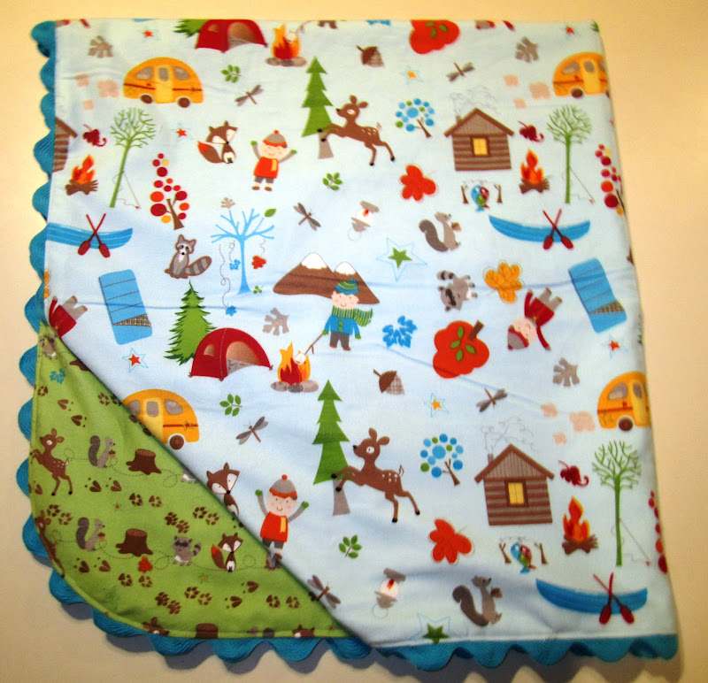 T's Simple Creations: More Ric Rack Baby Blankets