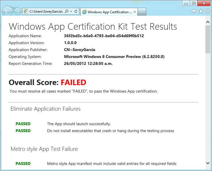 Sorey García | MVP Windows Development: Certificando tu aplicación para ...