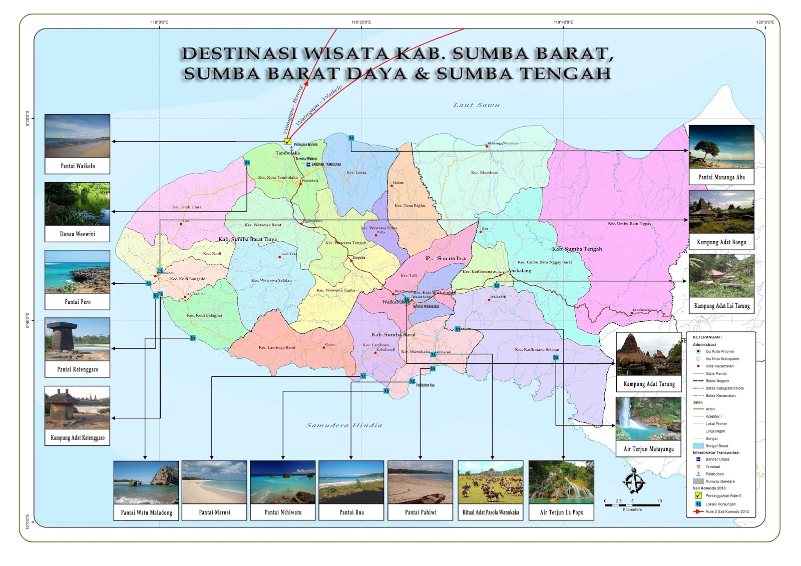 BACARITA: PETA DESTINASI WISATA DI KABUPATEN SUMBA BARAT, KABUUPATEN ...