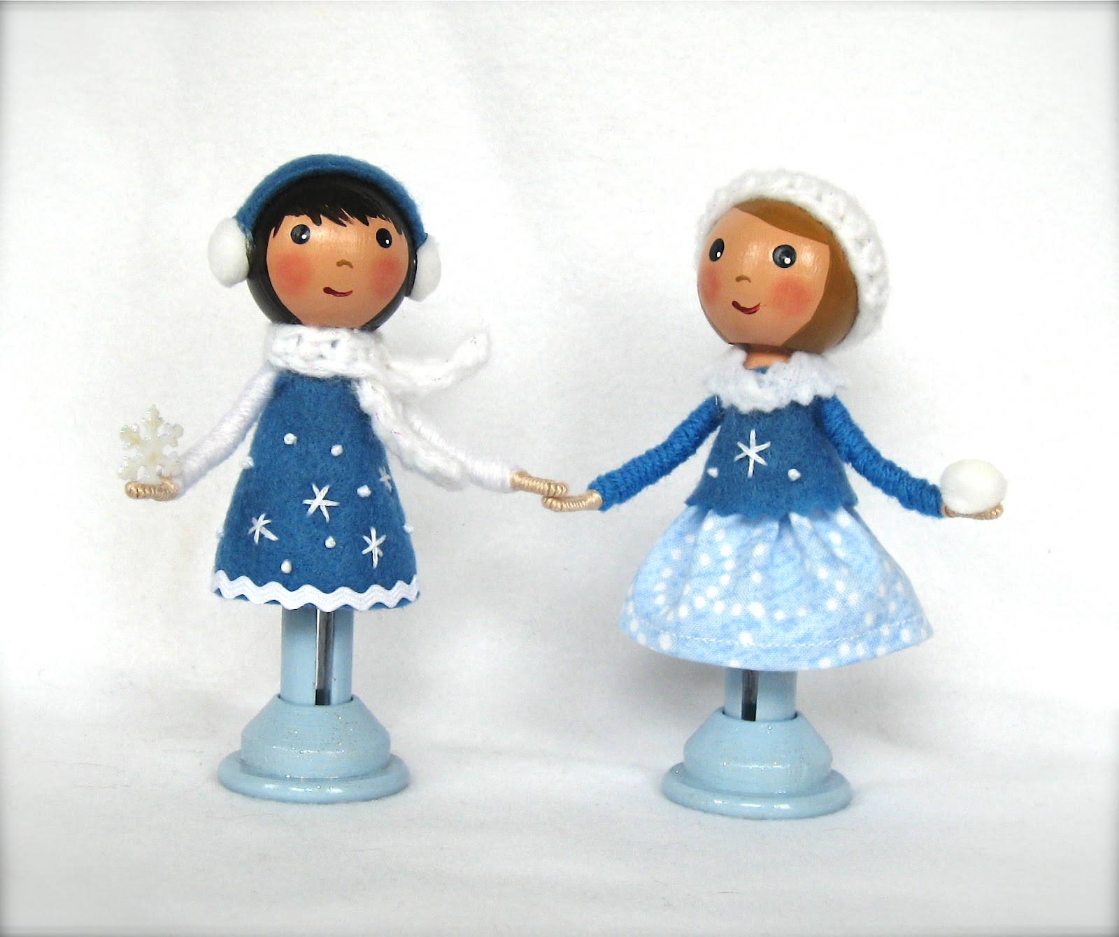 Cotton Candy Dolls: Clothespin Dolls