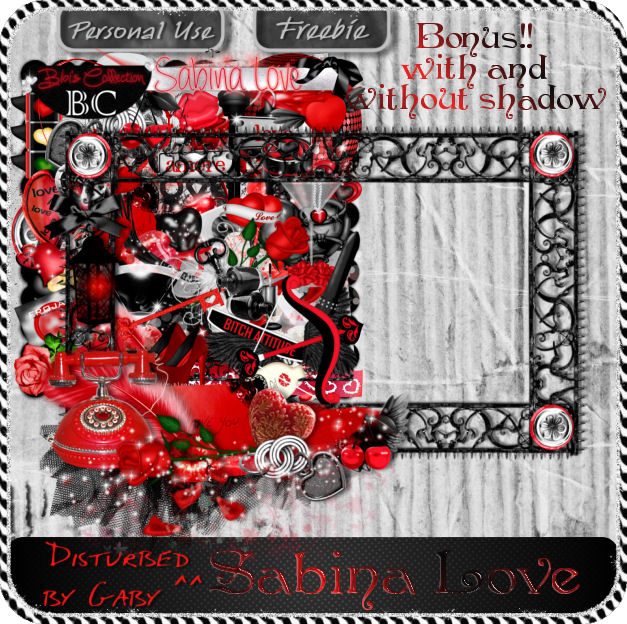 Disturbed PSP tutorials: Freebie Clusters: Sabina Love