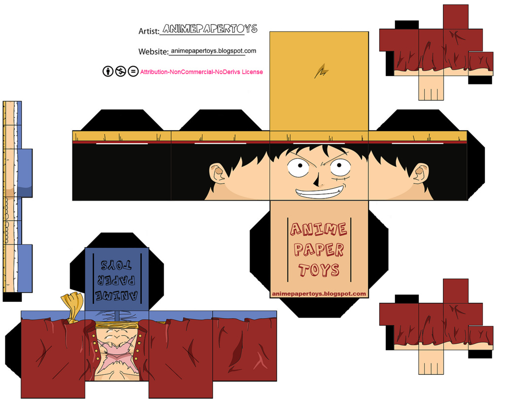 One Piece Torrent: Monkey D.Luffy Paper Toy