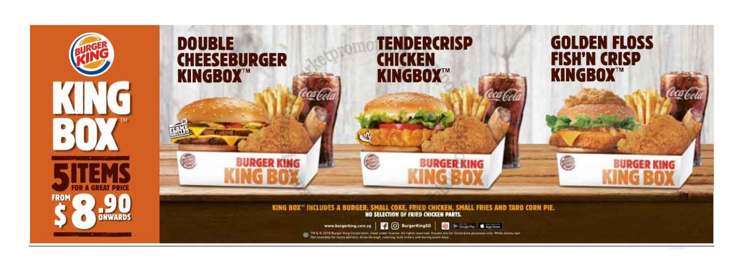 Burger King King Box 29 March 2018 ~ Supermarket Promotions