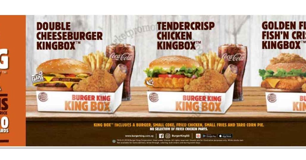 Burger King King Box 29 March 2018 ~ Supermarket Promotions