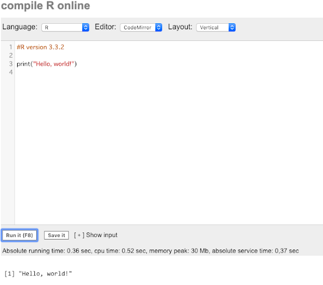 ブラウザ上でRプログラミング（R online、Rオンラインを使う方法）|Monte Carlo Note