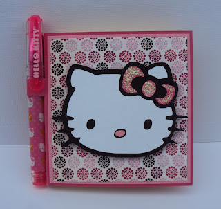 Crafted With Love By Karen: Hello Kitty Card and Post-It-Note Holder