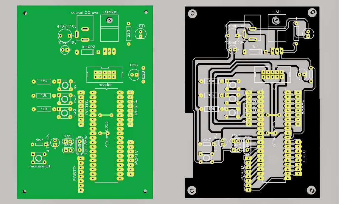 Rangkaian Sistem Minimum mikrokontroler ATmega8535 (Microcontroller ...