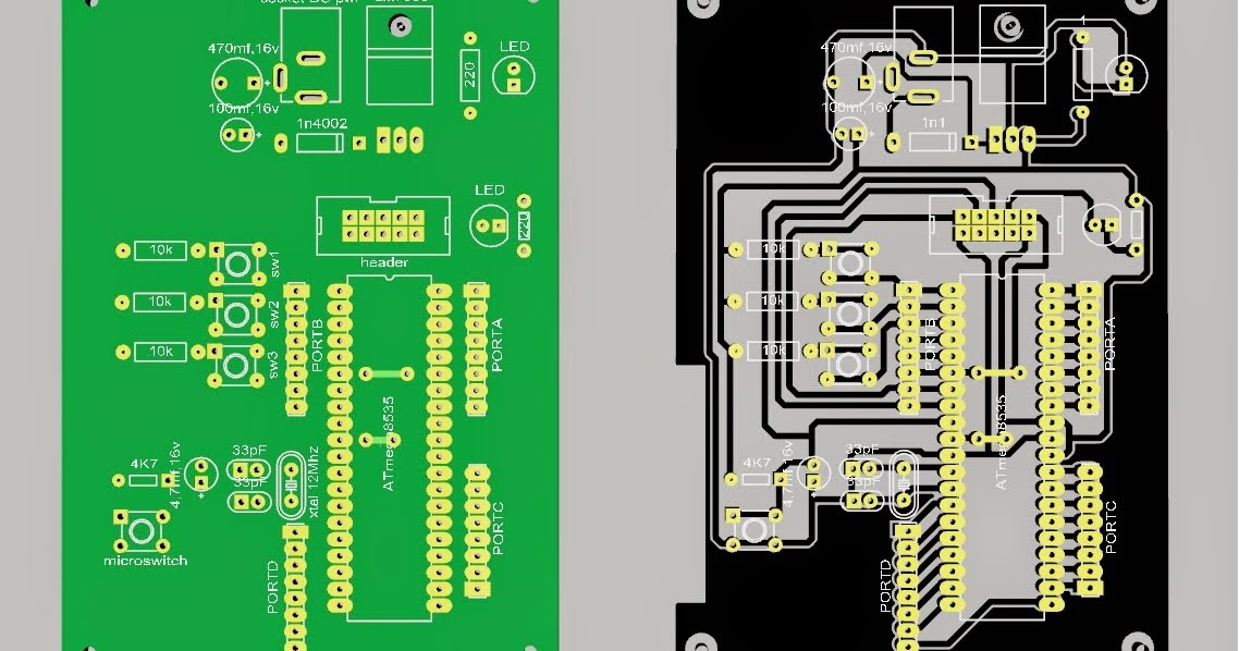 Rangkaian Sistem Minimum mikrokontroler ATmega8535 (Microcontroller ...