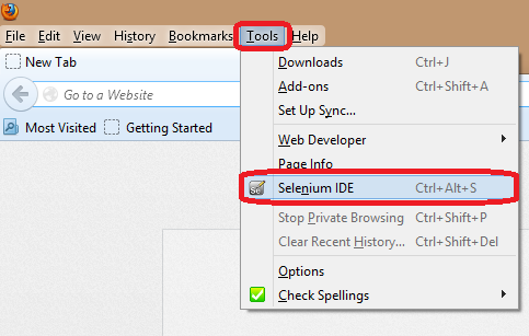 Selenium Guide: Record the script using selenium IDE plug-in
