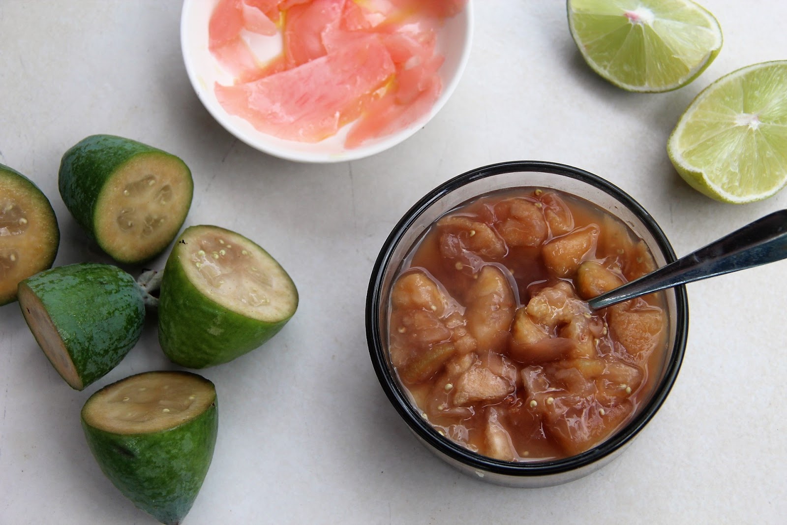 Shoot and Eat: Feijoa and Pickled Ginger Salsa