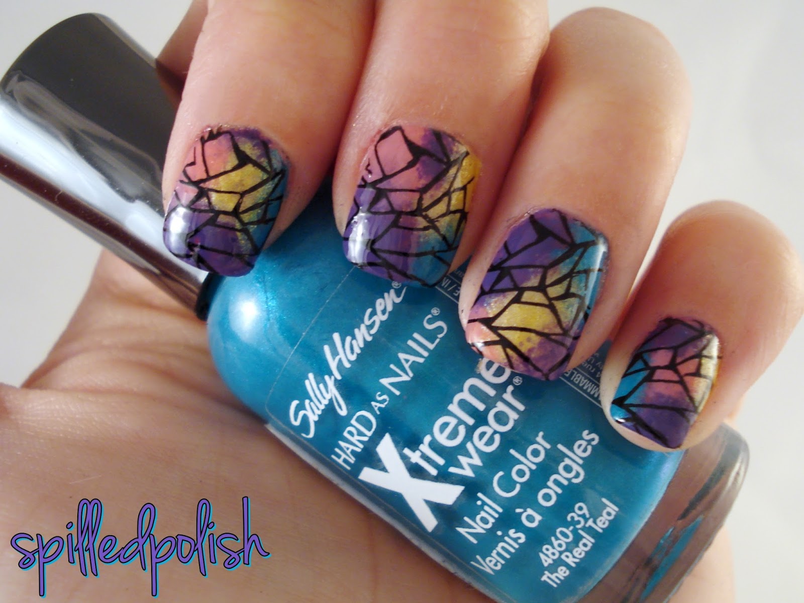 spilledpolish: Nails to match my new Sneaker Wedges!