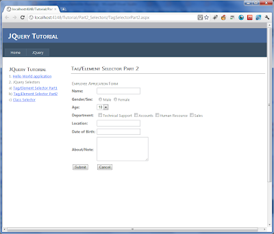 ID Selector examples in JQuery - Asp.Net, C#, SQL Blog