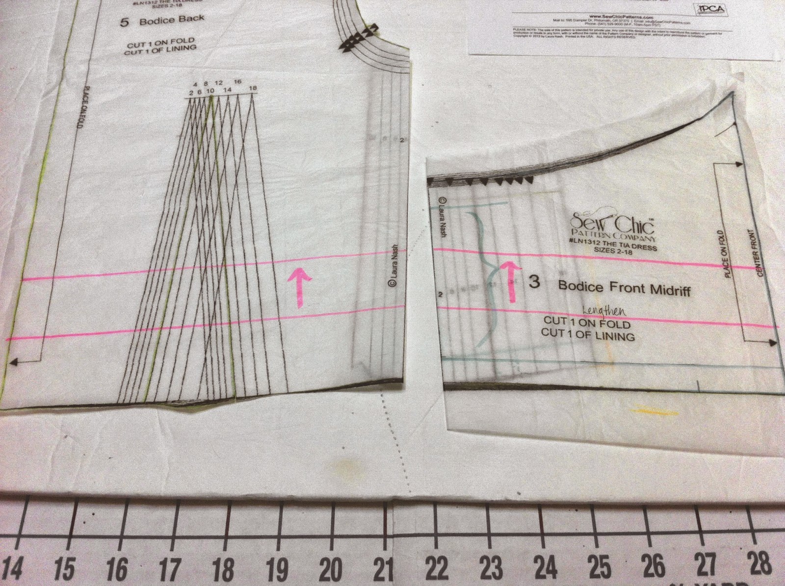 Sew Chic Pattern Company: How to Shorten a Sewing Pattern