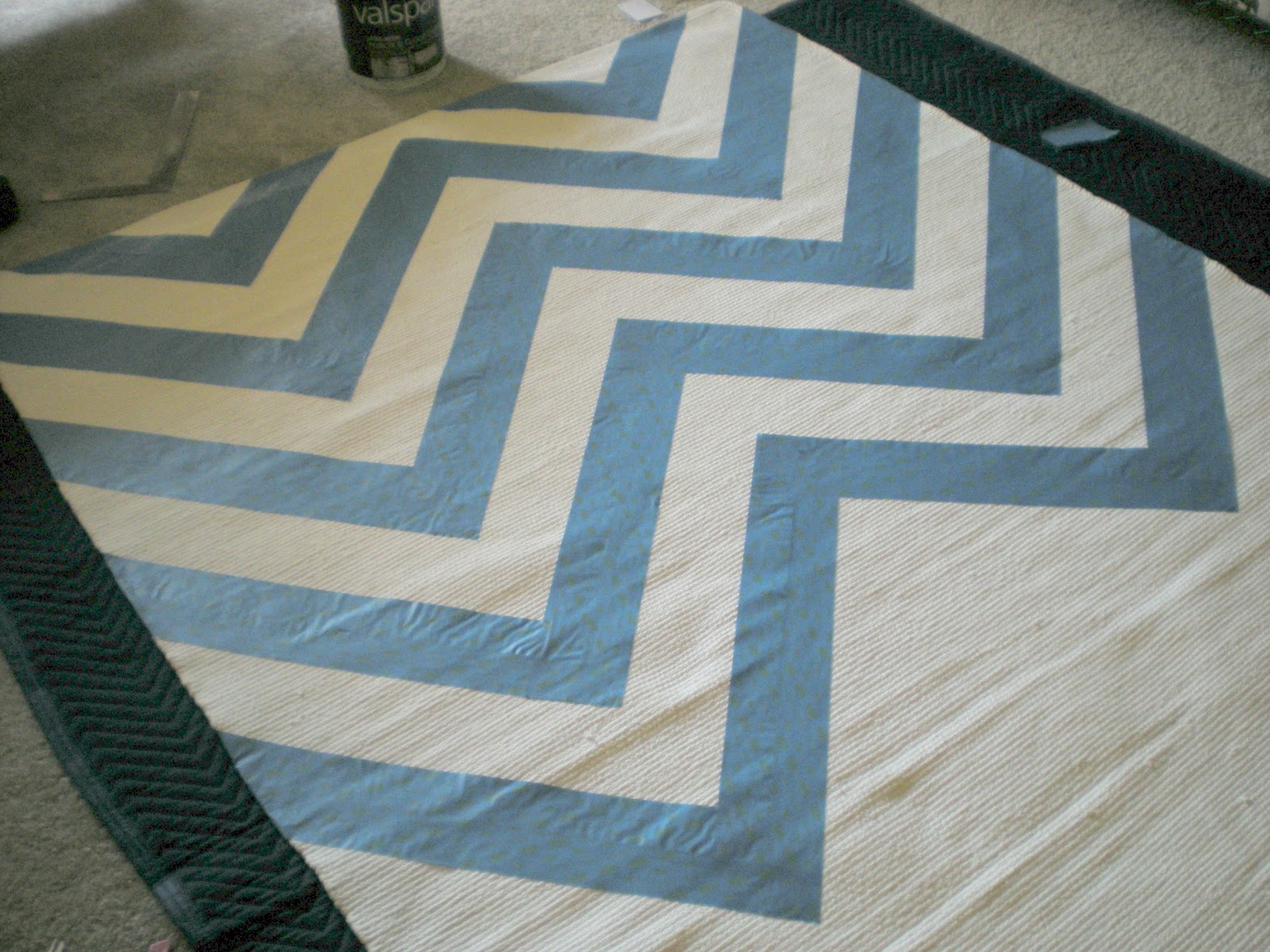 seek first: DIY Chevron Rug
