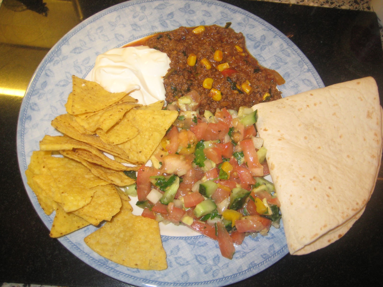 The Flaming Potato: Beef Tacos with Salsa - Recipe