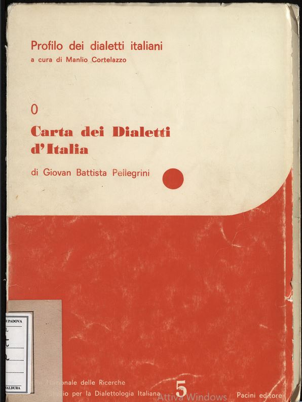 Il dizionario dialettale della Calabria (Rohlfs 1996): Carta dei ...