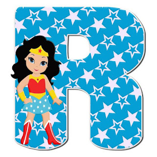 Wonder Woman Letter. Letras de la Mujer Maravilla. - Oh my Alfabetos!