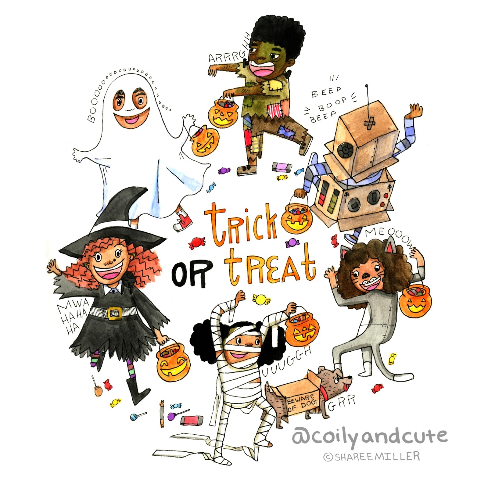 Coily And Cute Trick Or Treat coily-and-cute-trick-or-treat