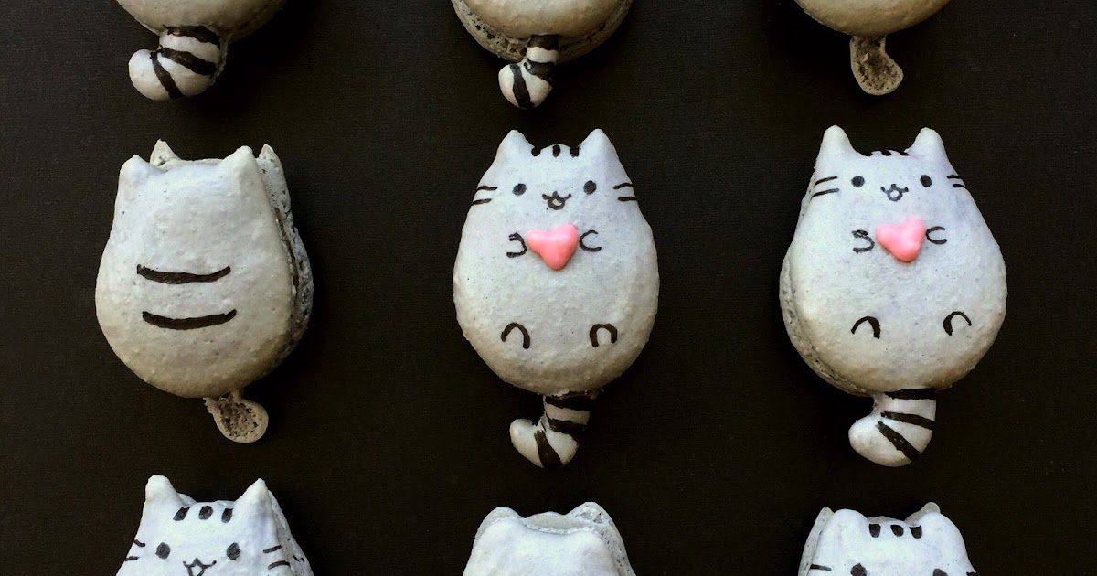 Ethereal Cakes: Pusheen Cat Macarons