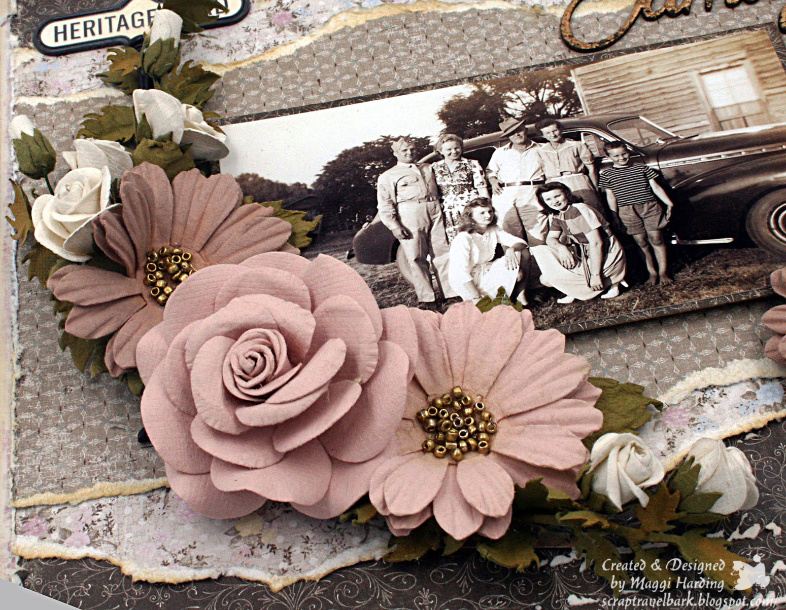 Scrap, Travel, and Bark!: Vintage Styled Layout Tutorial for Little ...