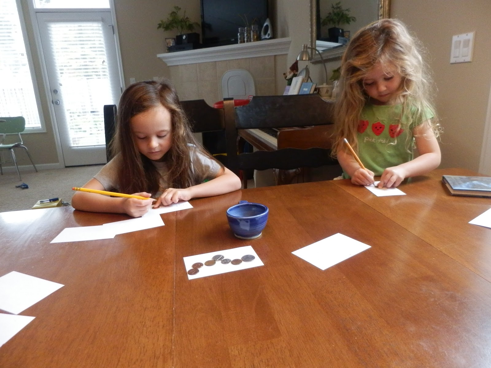 Pocket full of Poesies: Coin caterpillars and more math pics