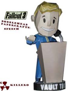 Papercraft - Fallout 3 Speech Bobblehead - Papercraft4u | Free ...