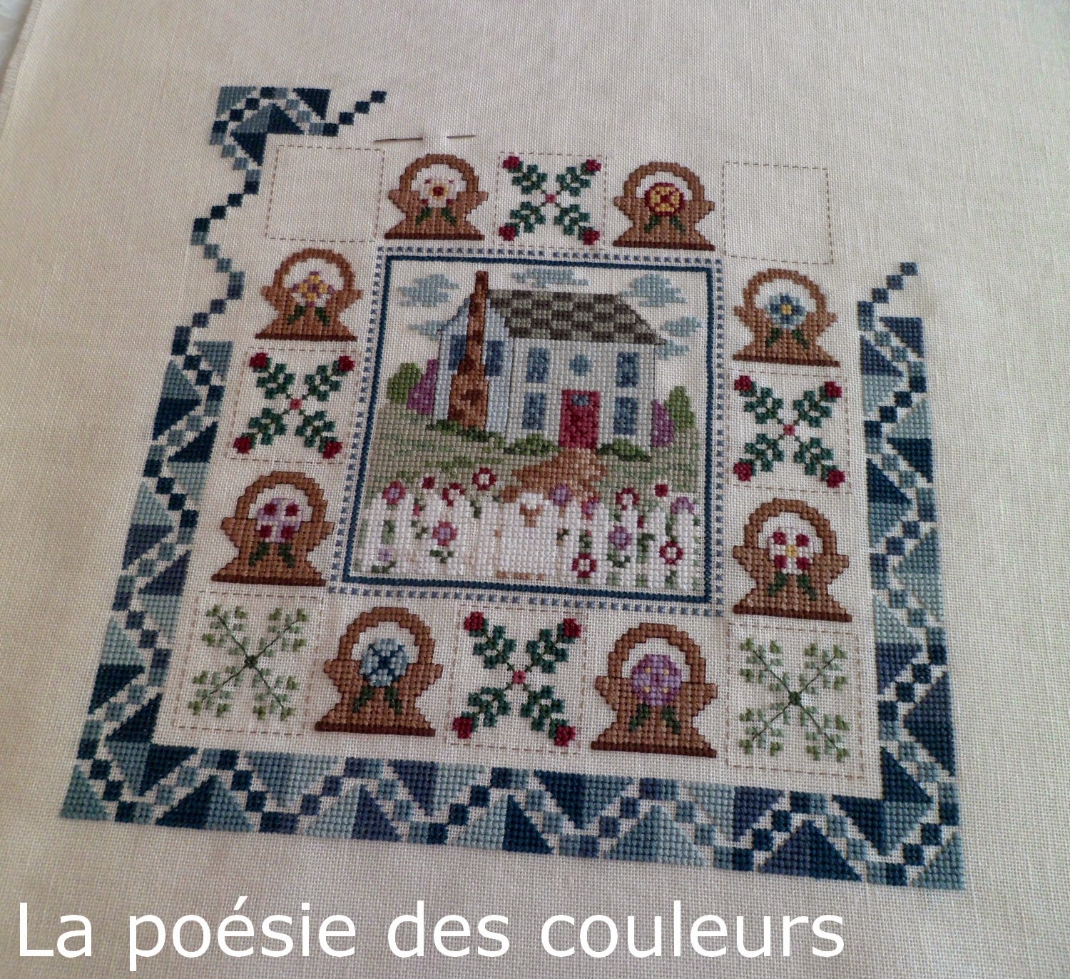 broderie "patchwork d'été" de Jardin Privé