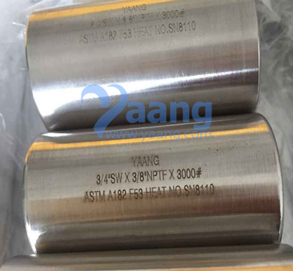 Yaang Pipe Industry: ASTM A182 F53 Threaded Reducing Coupling DN20 SW ...