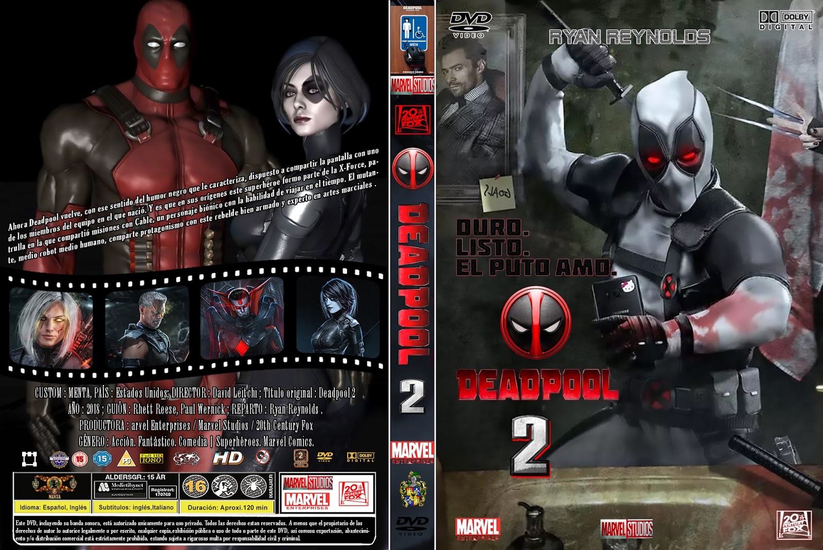 Caratulas y etiquetas: Deadpool 2