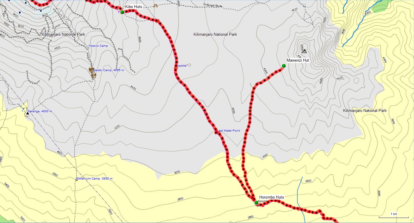 Grupo de Montaña - Patapumparriba: Horombo Huts (3.720 mts) - Kibo Huts ...