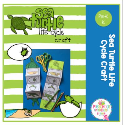 Sea Turtle Life Cycle Craft ~ Preschool Printables