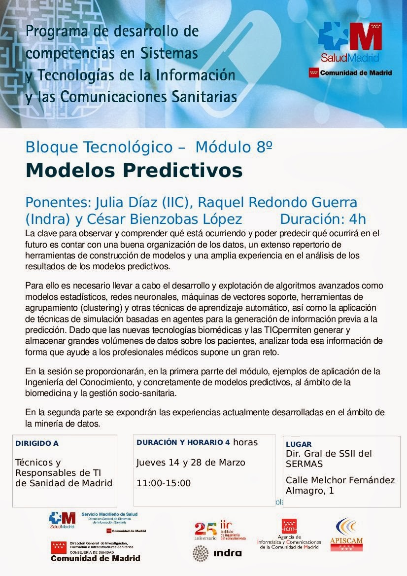 APISCAM: "Modelos predictivos", 8º módulo del Bloque Tecnológico del ...