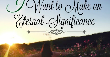 Woman to Woman: I Want to Make an Eternal Significance