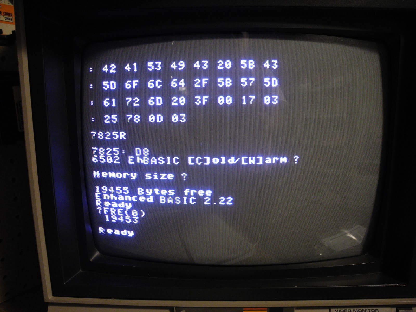 Jeff Tranter's Blog: Enhanced 6502 BASIC 2.22 for the Replica 1