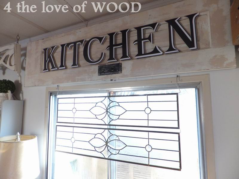 4 the love of wood: SIGN MAKING FOR OUR KITCHEN - and hanging heavy ...