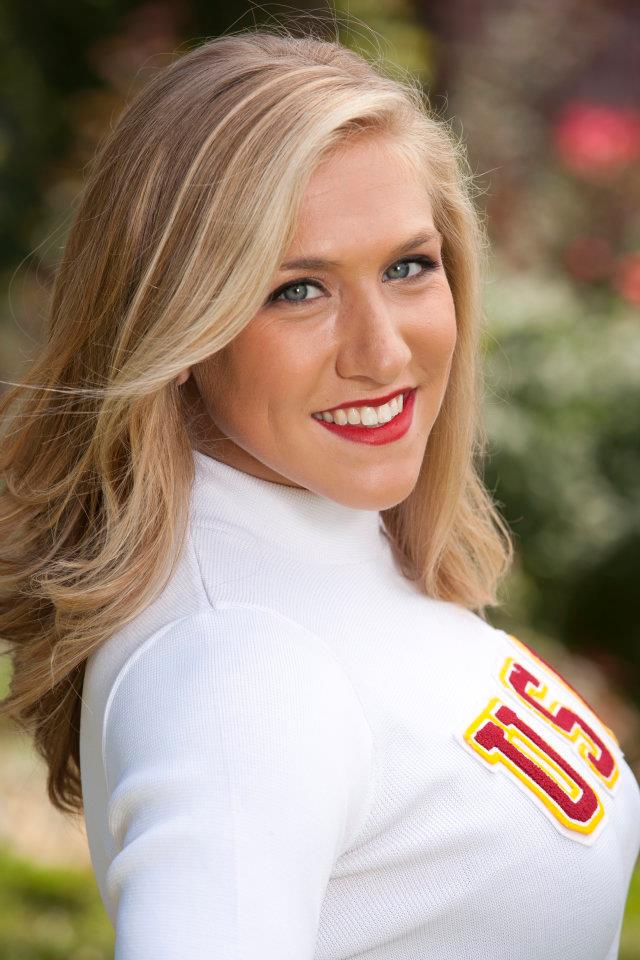 USC Song Girls in tight sweaters