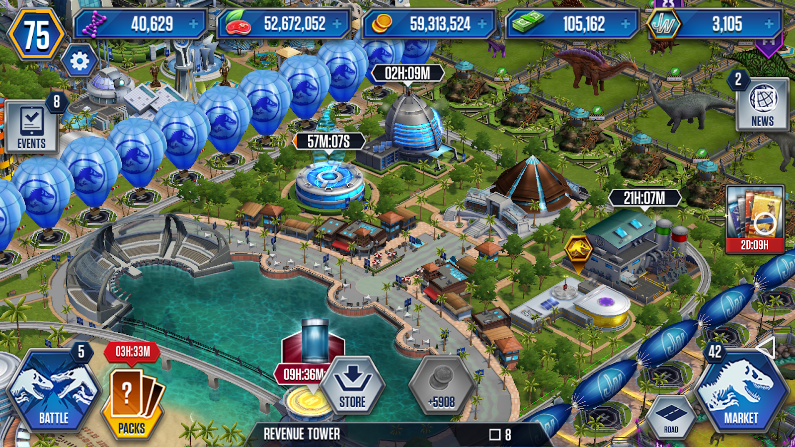 _: JURASSIC WORLD THE GAME TIPS & TRICKS - PART 2 - DECORATE YOUR ...