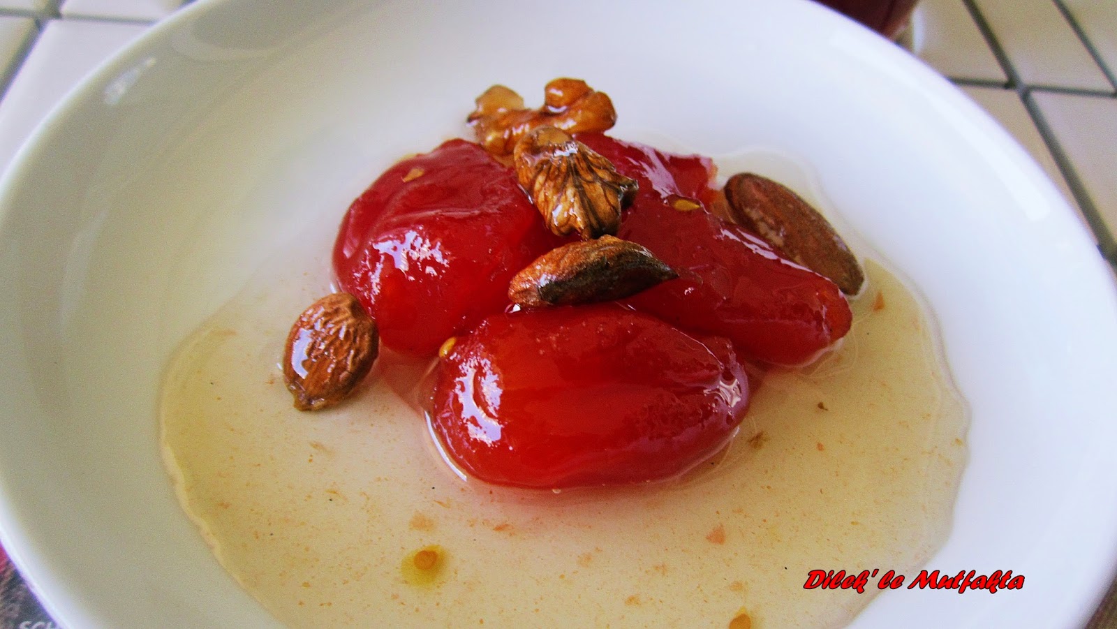 Çeri Domates Reçeli ( cevizli bademli ) | Dilek'le Mutfakta