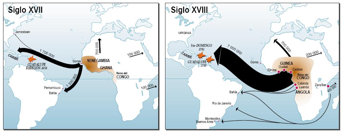 COMENTANDO LA HISTORIA Y EL ARTE: COMERCIO TRIANGULAR.