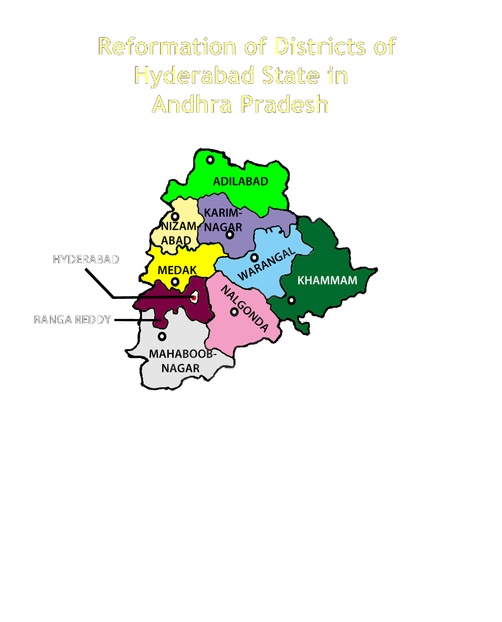 Welcome to Rohith's world..!!!: Geographical changes of Telangana from ...