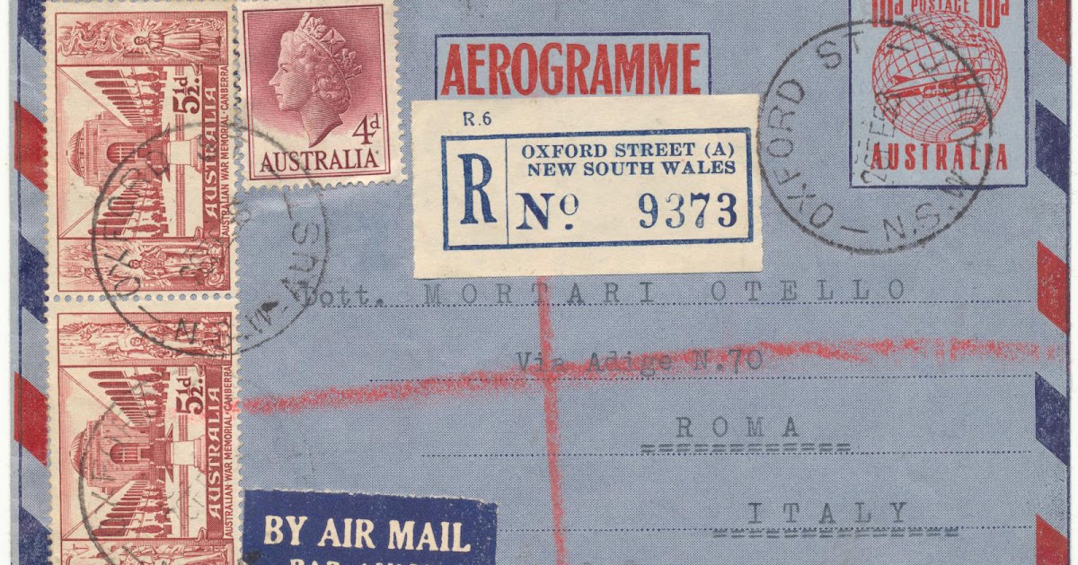 Aerogrammes & Airletters - Philatelic Archeology: Australia: Registered ...
